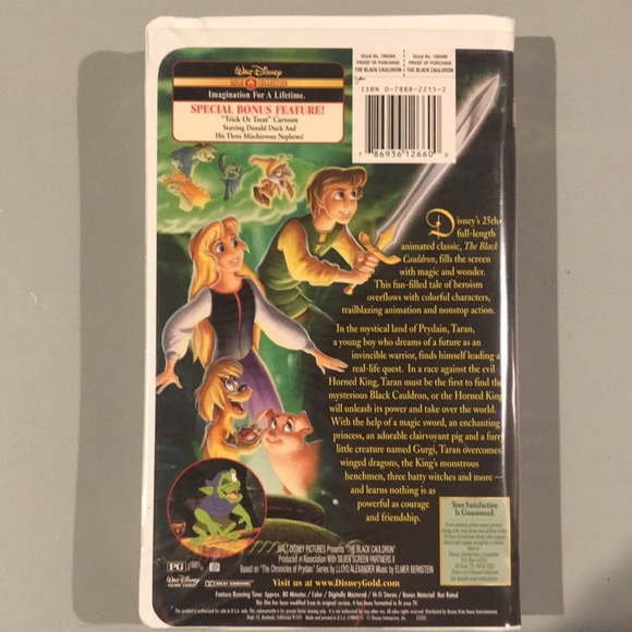 Disney | Other | Disney The Black Cauldron Vhs 200 Gold Collection ...